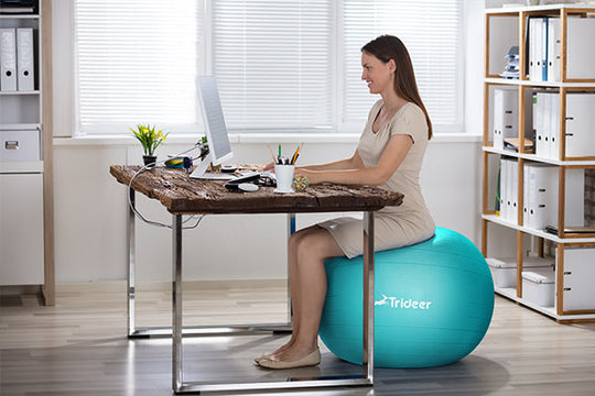 Is It Good to Sit on a Yoga Ball at Your Desk? Pros & Cons | Trideer