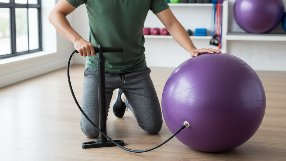 How to Inflate an Exercise Ball with a Bicycle Pump | Complete Guide ...